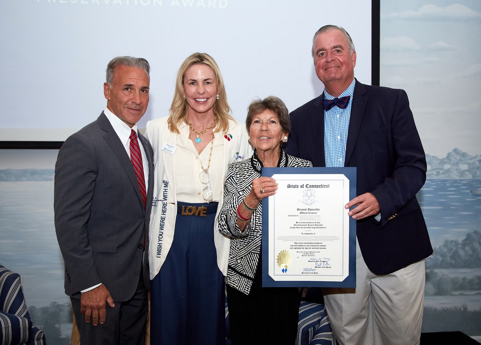 Historical Society Presents Susie Baker with the David Ogilvy ...